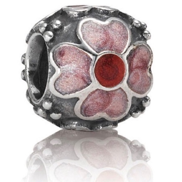 Pandora | Jewelry | Authentic Pandora Daisy Flower Red And Pink Enamel ...